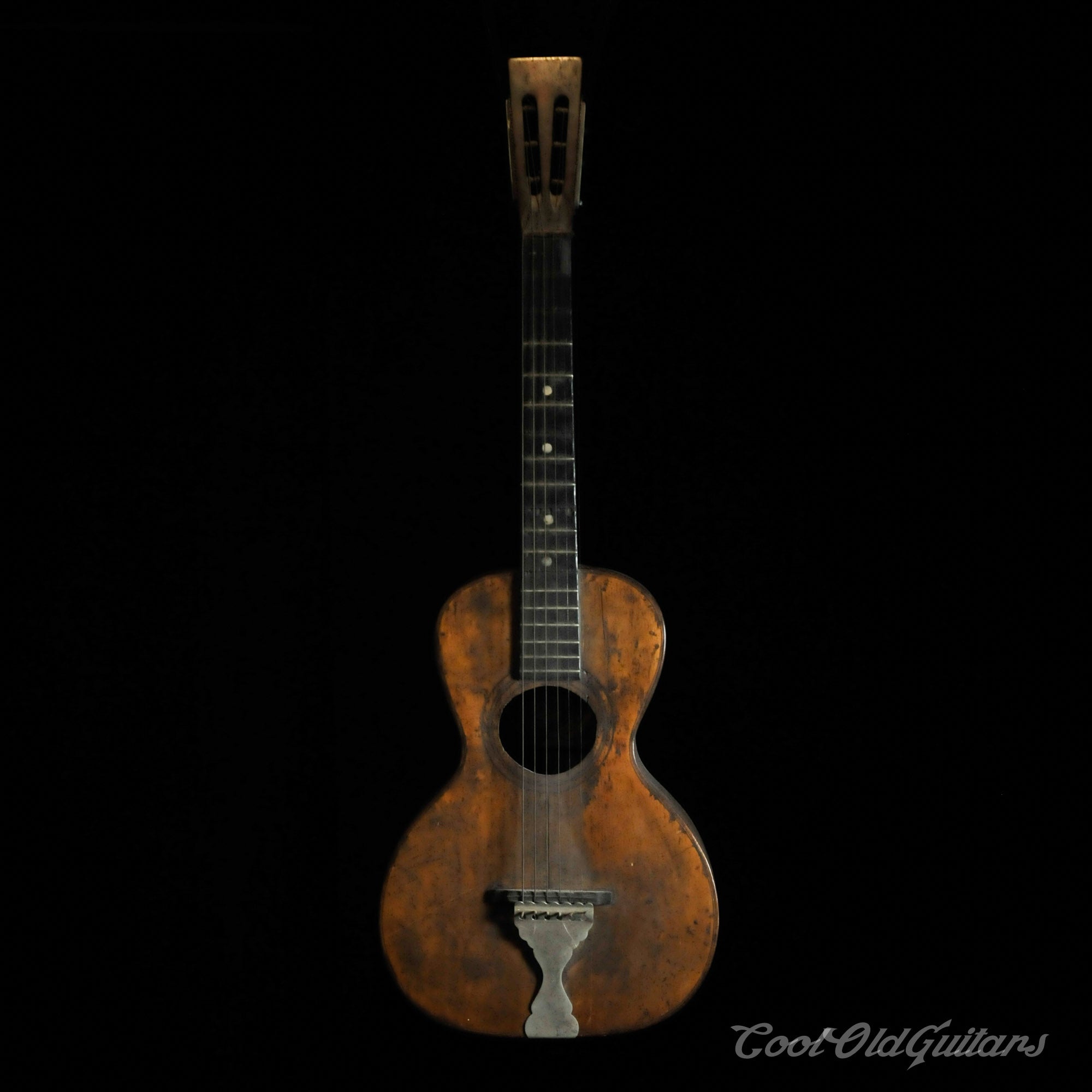 Late 1800s - Early 1900s Eugene Howard Vintage Acoustic Parlor Guitar ...