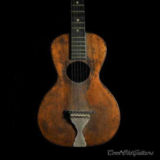 Late 1800s - Early 1900s Eugene Howard Vintage Acoustic Parlor Guitar ...